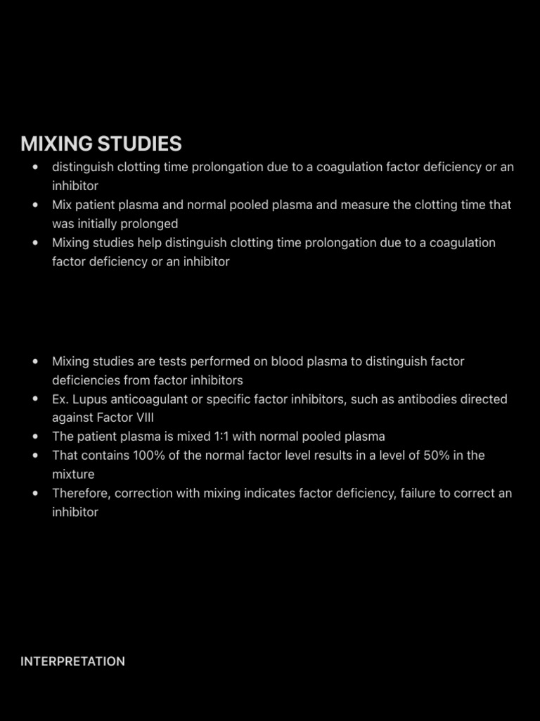 Mixing Studies | PDF