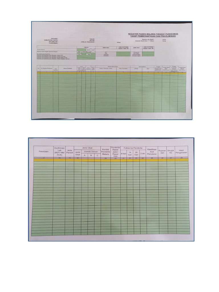 A. Register Regmal 1 Positif | PDF