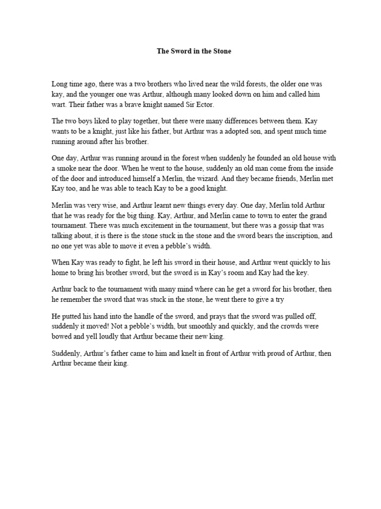 The Sword in The Stone | PDF