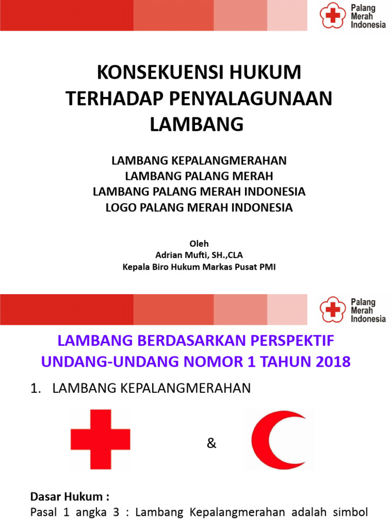 Adrian - PPT Lambang (Webinar PMI) | PDF