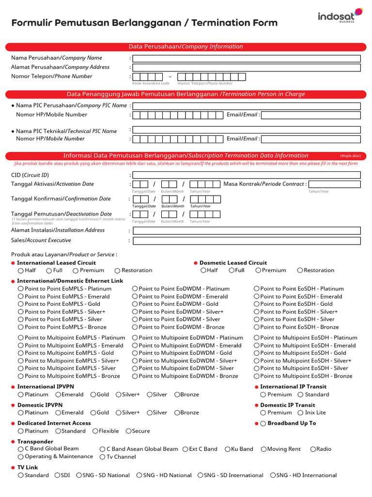 Form Termination IOH - Iphone | PDF | Customer Premises Equipment ...
