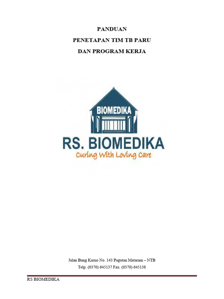 Program Kerja & Uraian Tugas Tim TB | PDF