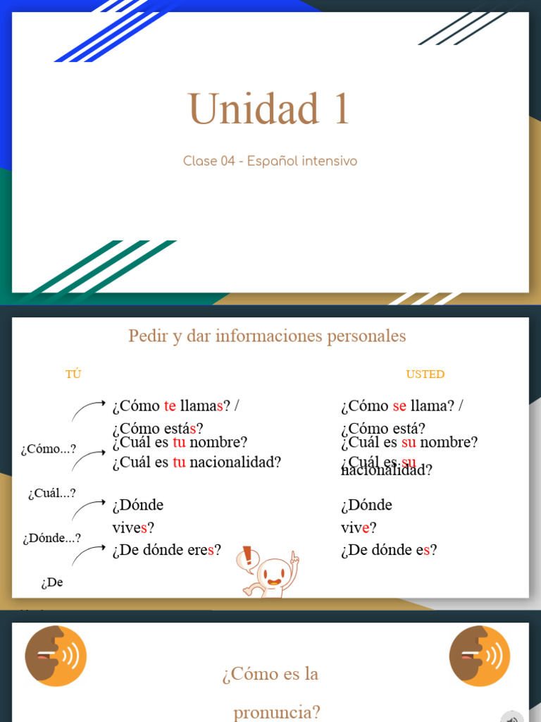 Clase 04 - Español Intensivo (Bruno - Triptus) | PDF