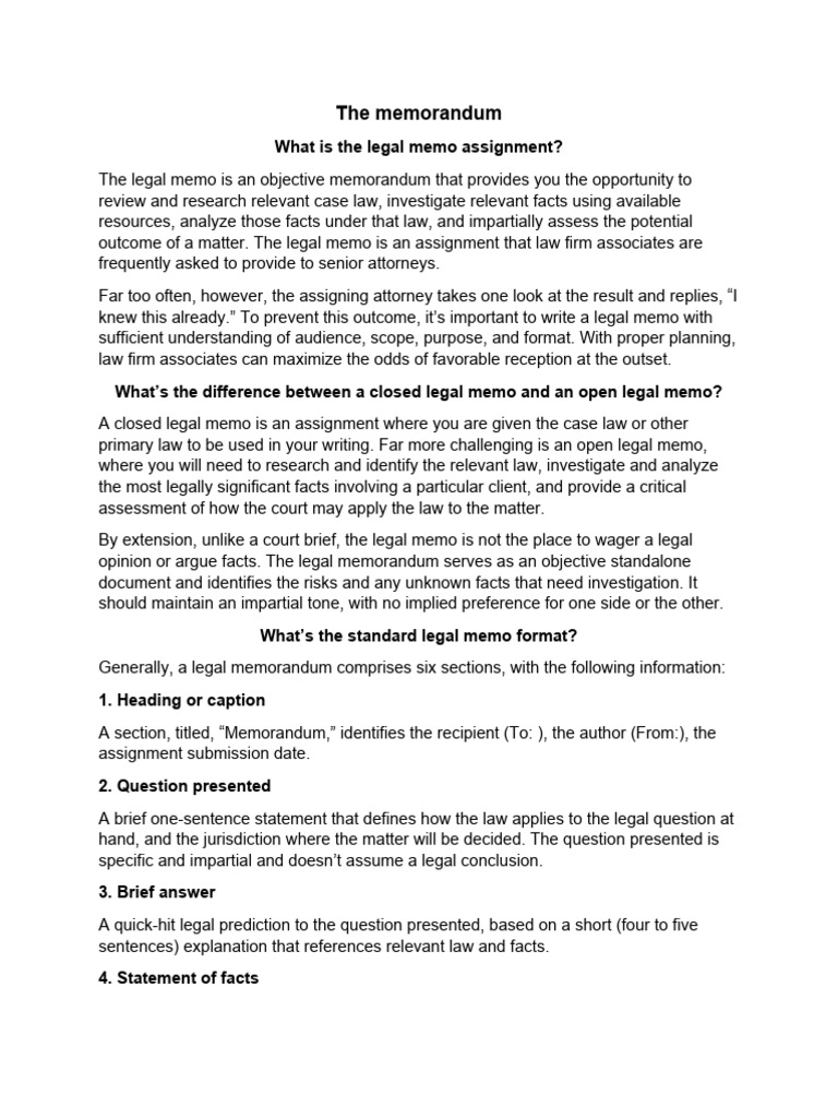 The Memorandum | PDF | Memorandum | Communication