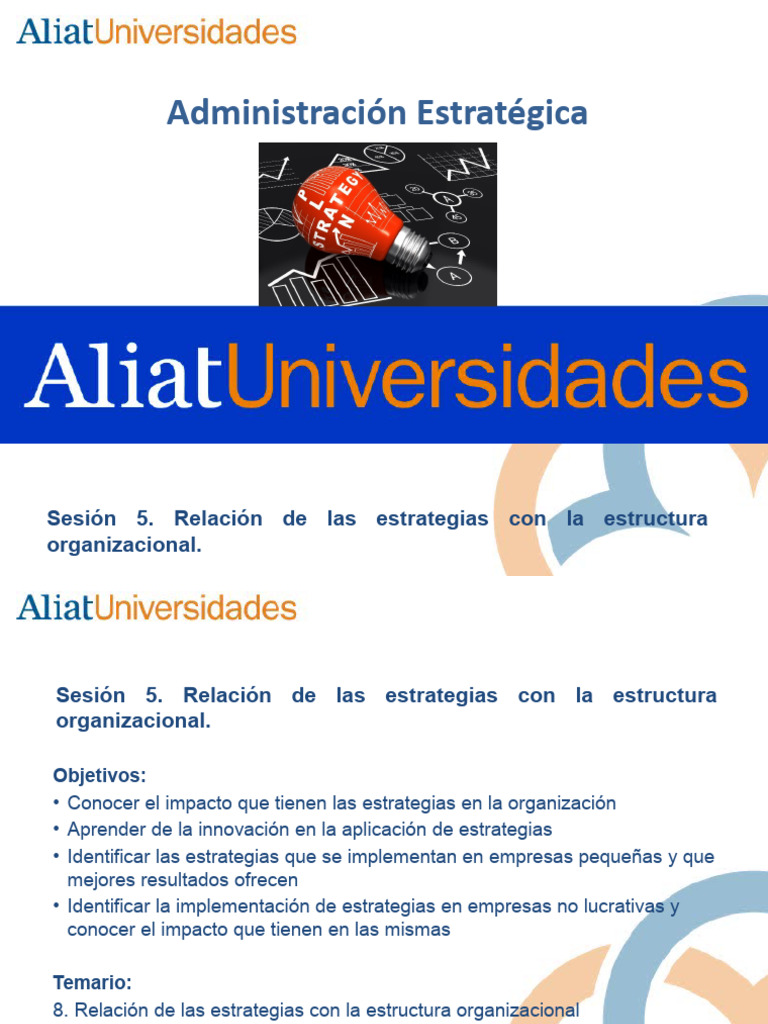 UA Administracionestrategica S5 PPT | PDF