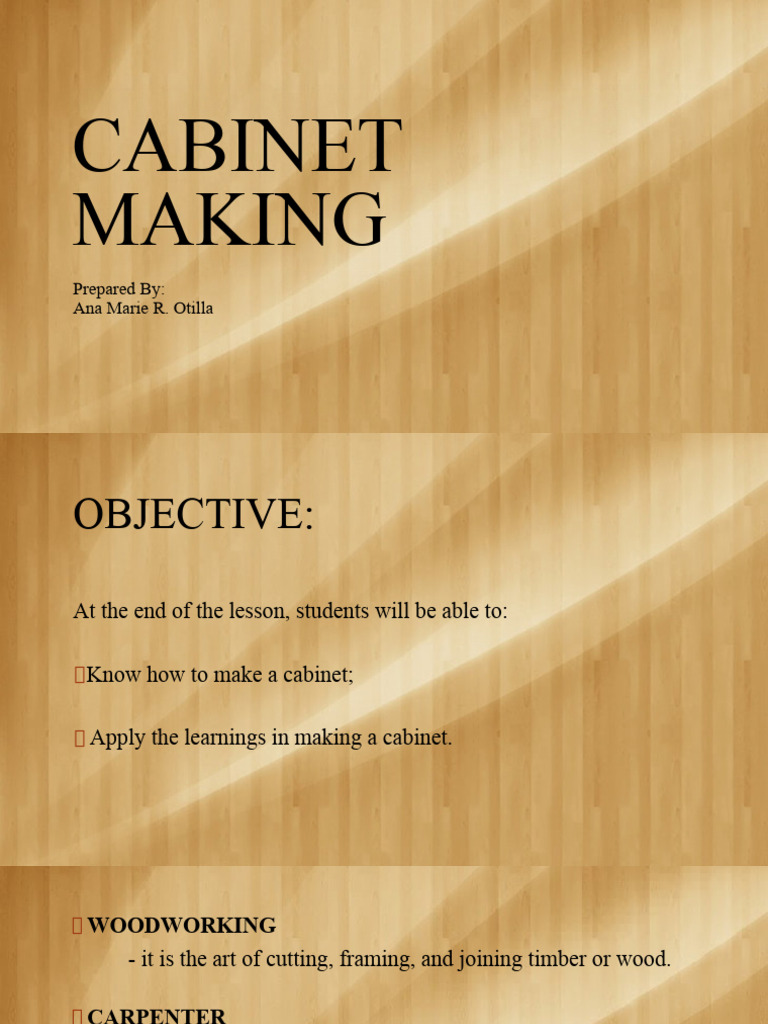 Cabinet Making | PDF | Cabinetry | Carpentry