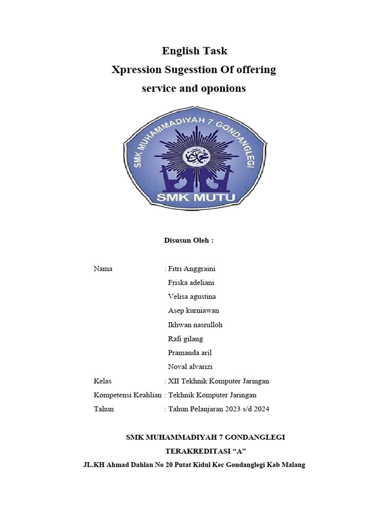 English Task | PDF
