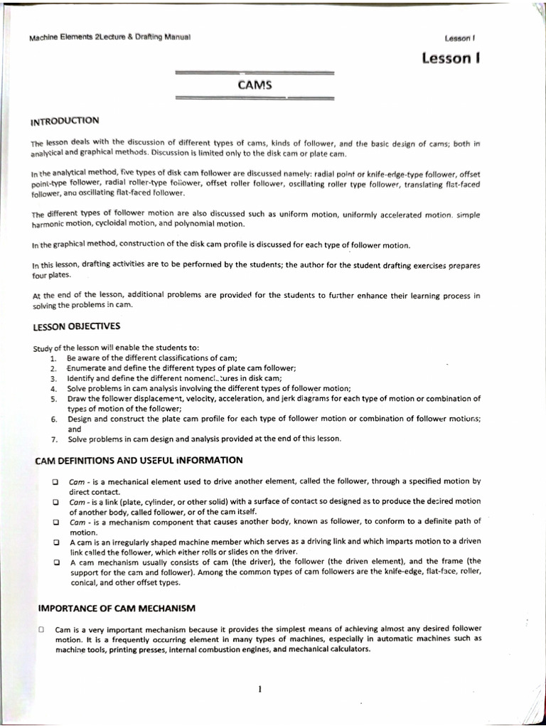 Cams and Followers | PDF