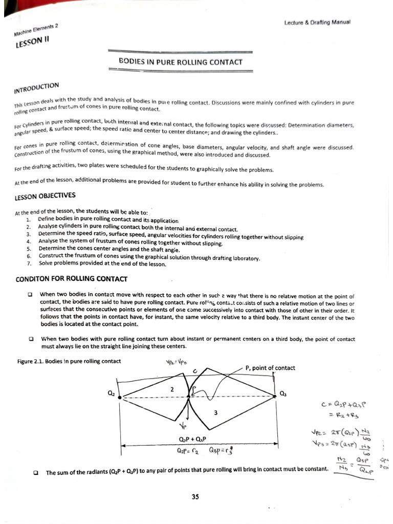 Rolling Contacts | PDF