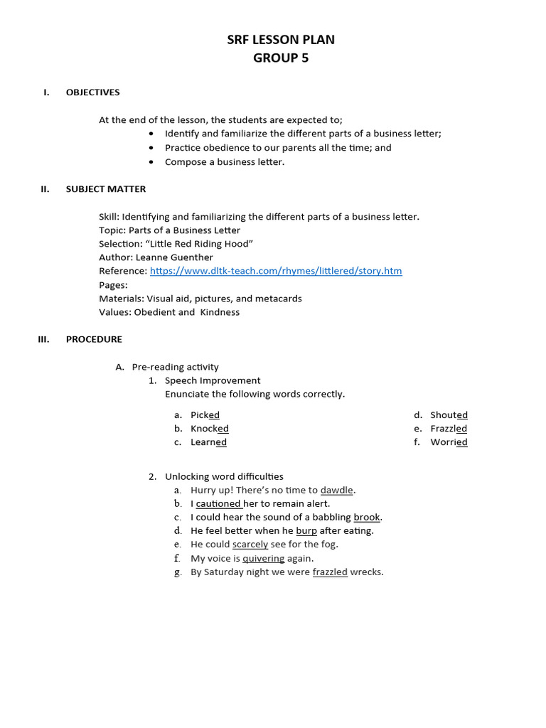 Myth and Folklore Lesson Plan | PDF | Language Arts & Discipline