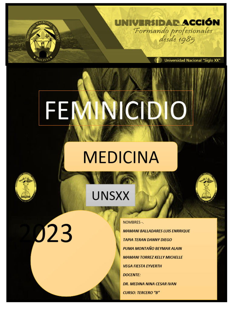 Feminicidio | Descargar gratis PDF | Homicidio | Violación