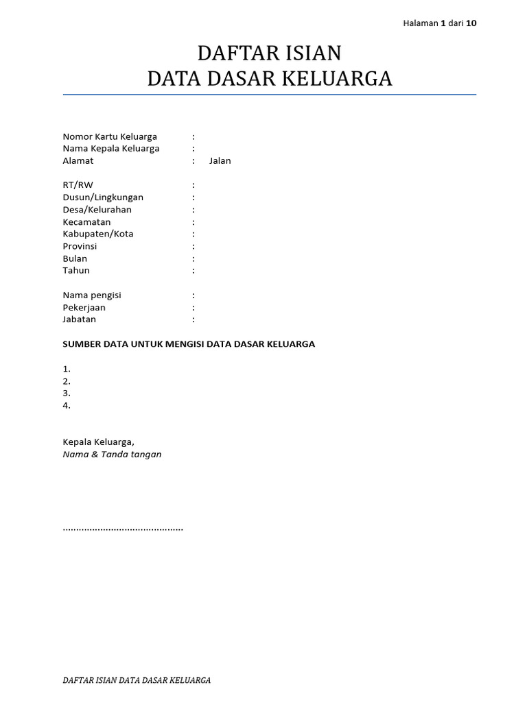 Form Ddk Prodeskel (1) | PDF