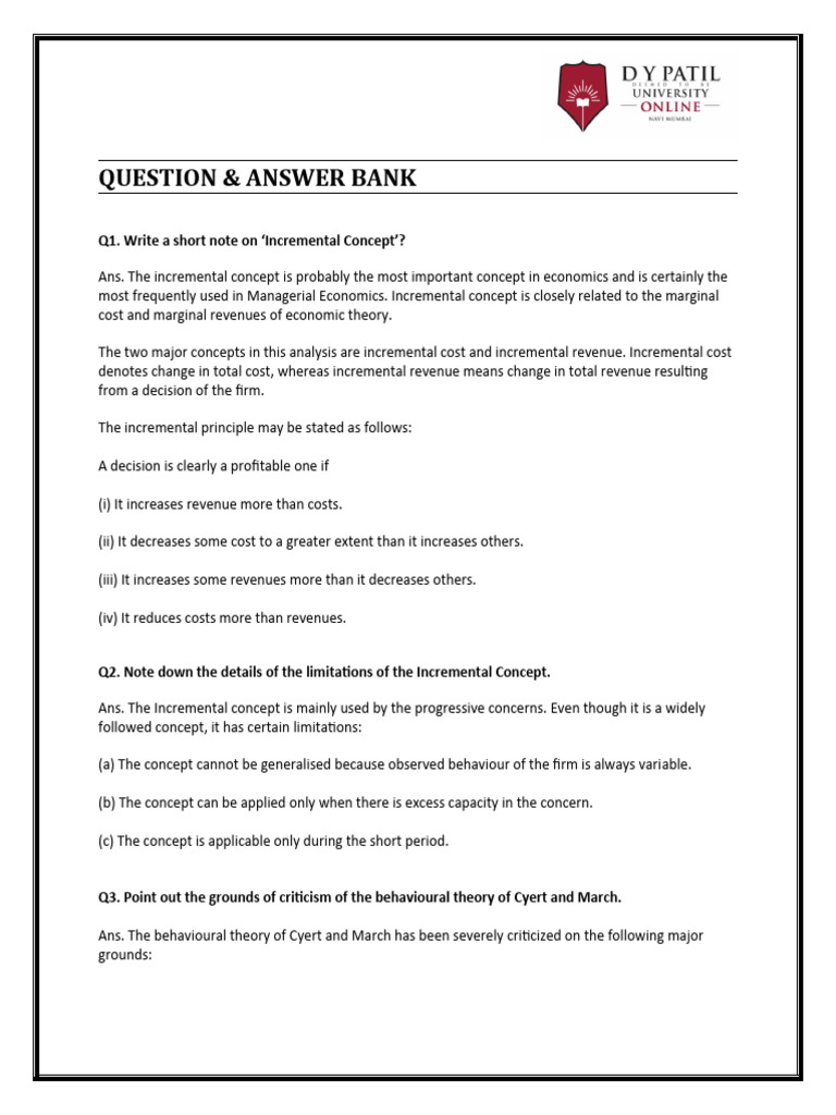 Module 1 QAB | PDF | Economics | Profit (Economics) Module 1 QAB | PDF | Economics | Profit (Economics)