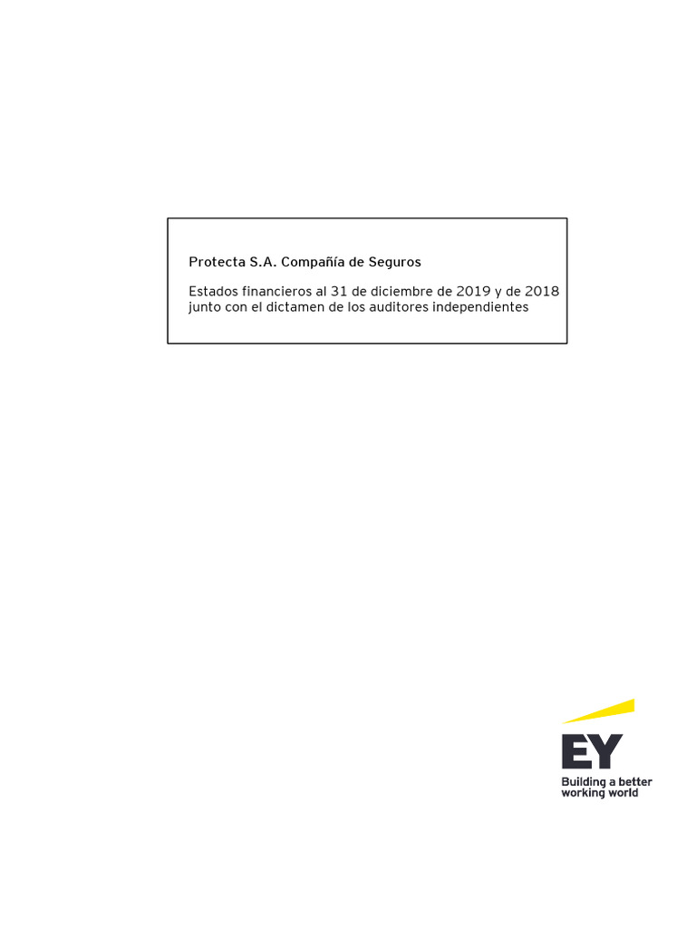 EEFF Auditados Al 31 de Diciembre de 2019 EY | PDF | Auditoría | Estado financiero