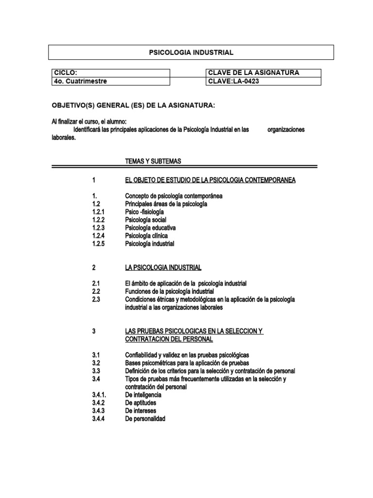Psicologia Industrial Pdf Sicología Motivacional