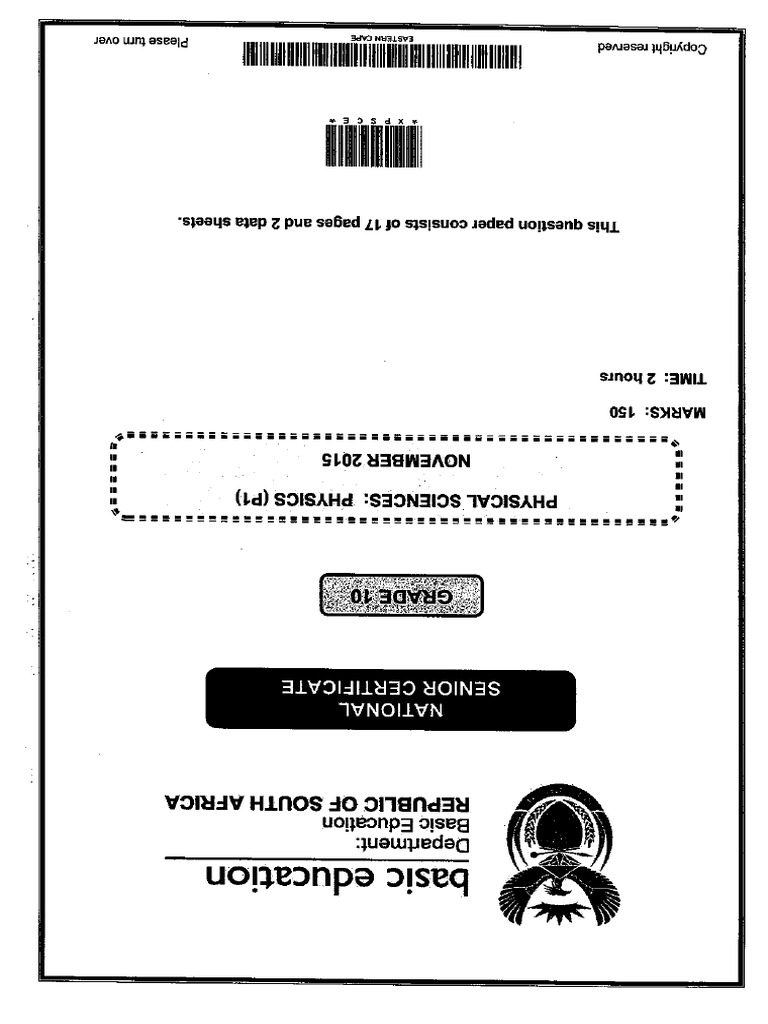 Physical Sciences P1 Eng | PDF