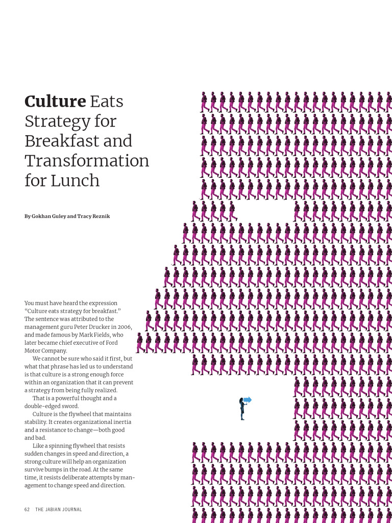 Culture Eats Strategy | PDF | Mindset | Organizational Culture
