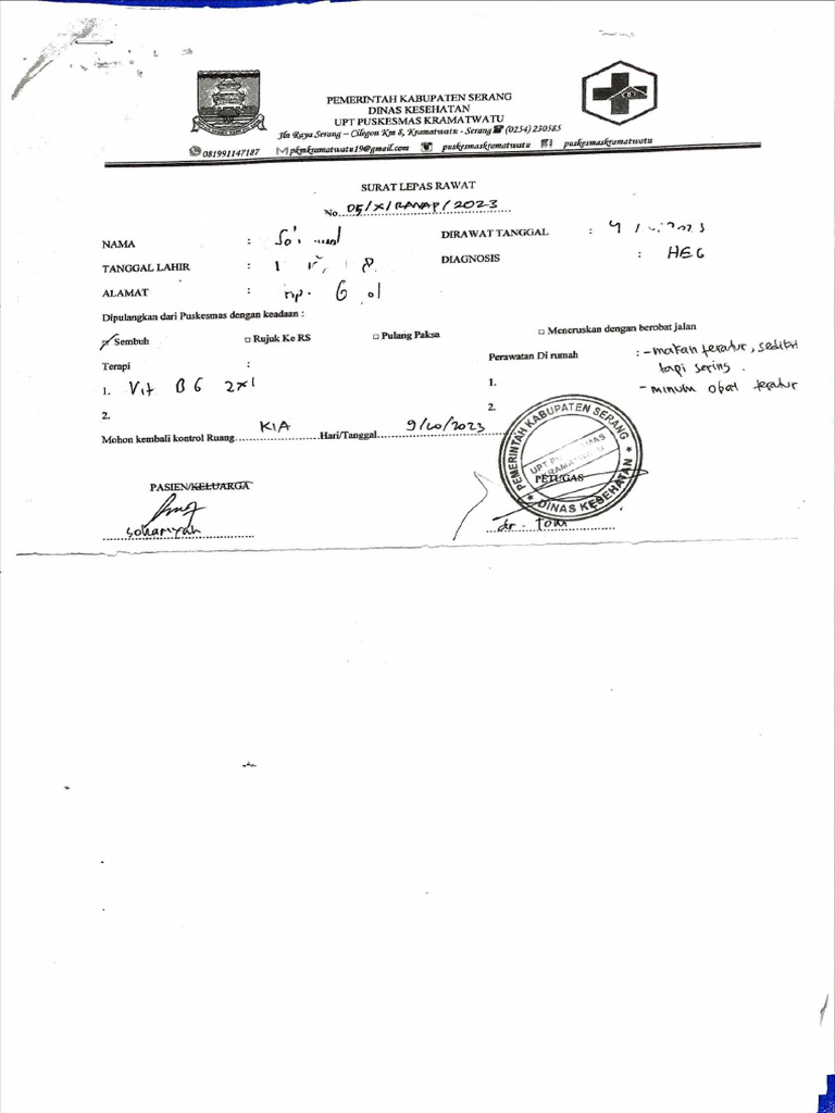 Rekam Medis Ranap | PDF