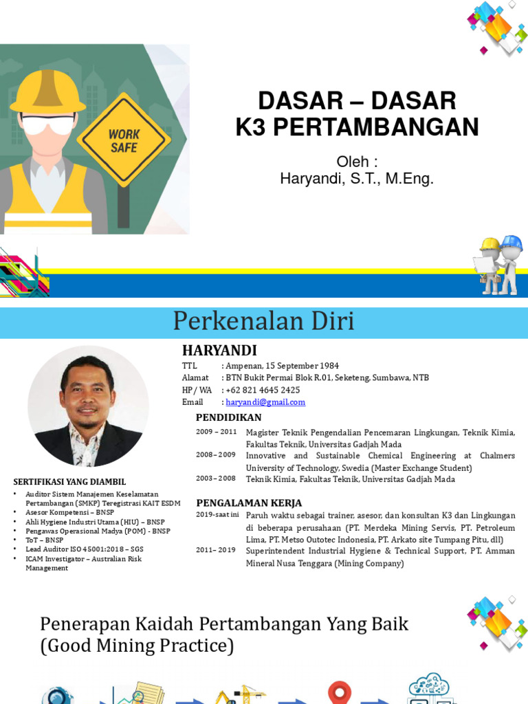 Dasar K3 Pertambangan - Bisa Safety-1 | PDF