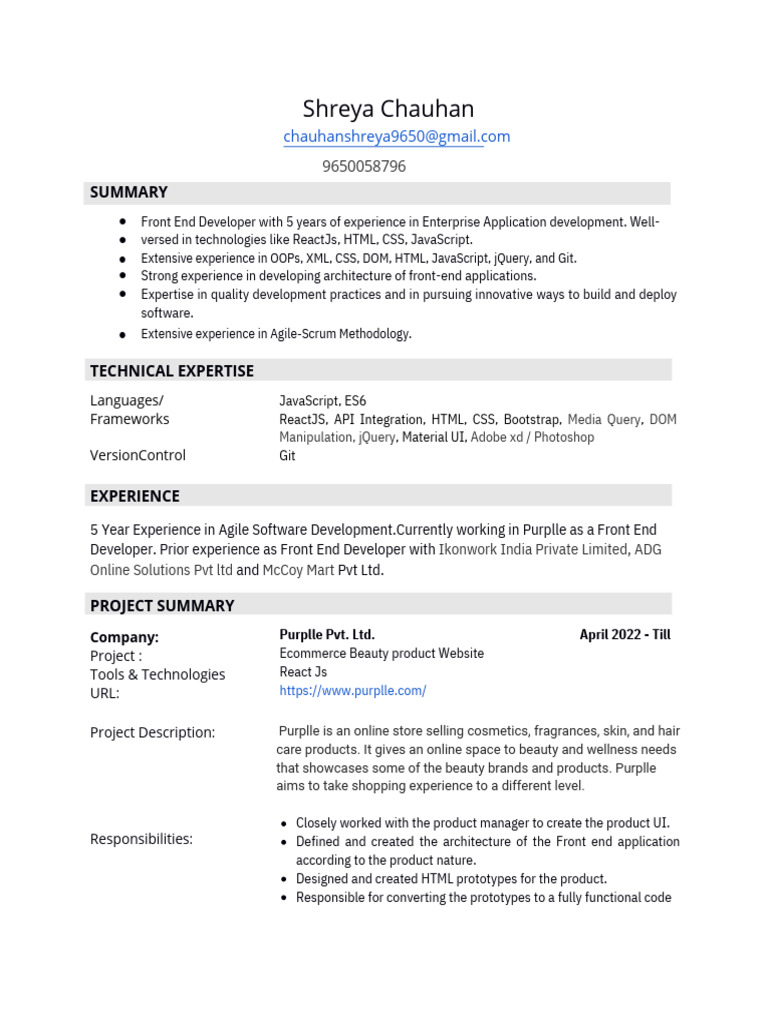 Frontend Developer | PDF | Java Script | J Query