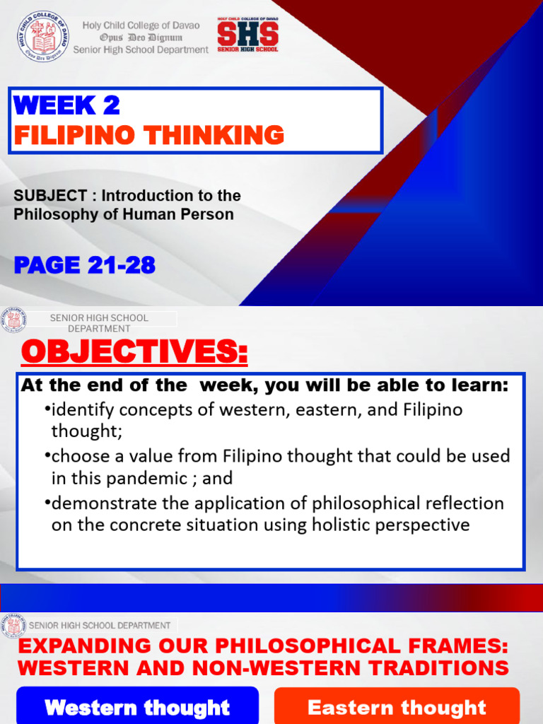 Week 2 Filipino Thinking | PDF | Thought | Eastern Philosophy