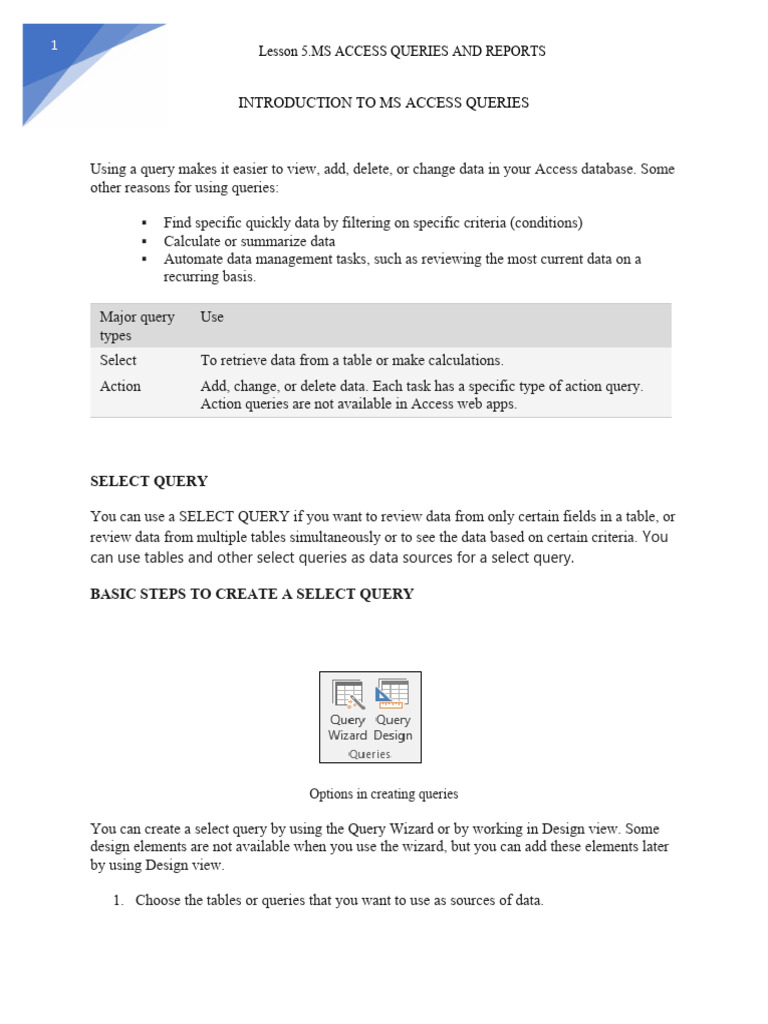 Queries | PDF | Information Retrieval | Microsoft Access