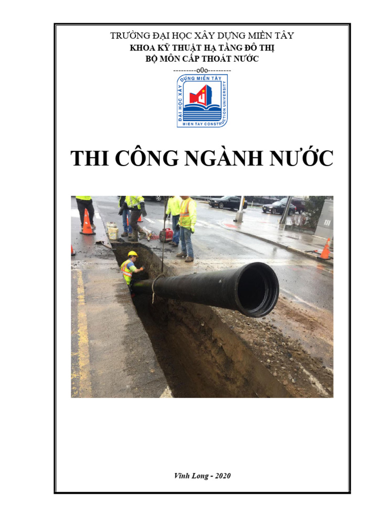 Thi Cong Nganh Nuoc ASFdsf | PDF
