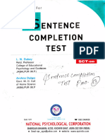 Rosenzweig Picture Frustration Test For Adult | PDF | Aggression ...