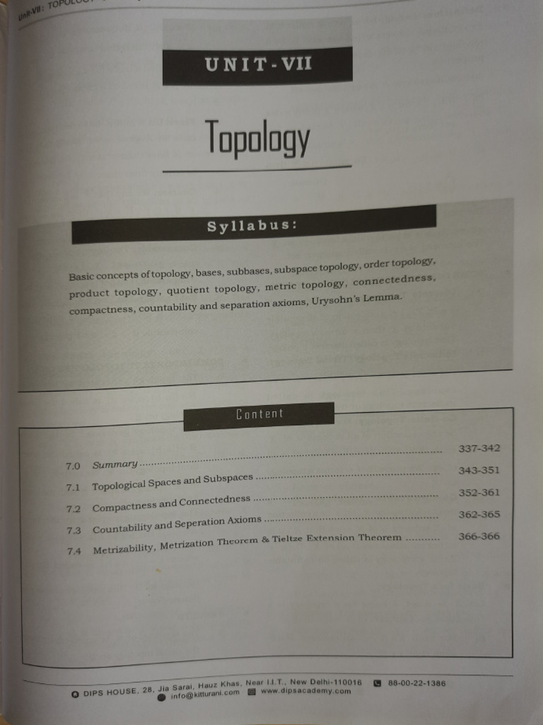 Topology Dips | PDF | Mathematical Structures | Mathematical Objects Topology Dips | PDF | Mathematical Structures | Mathematical Objects