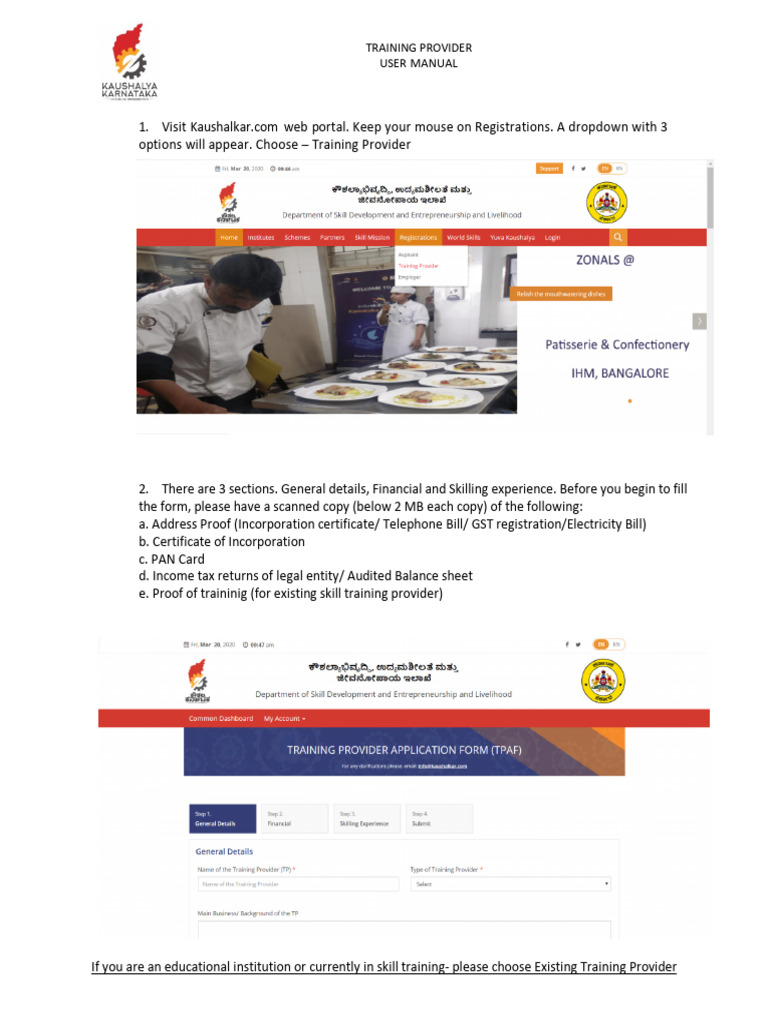Training Provider Registration Guide | PDF | Cyberspace | Computing