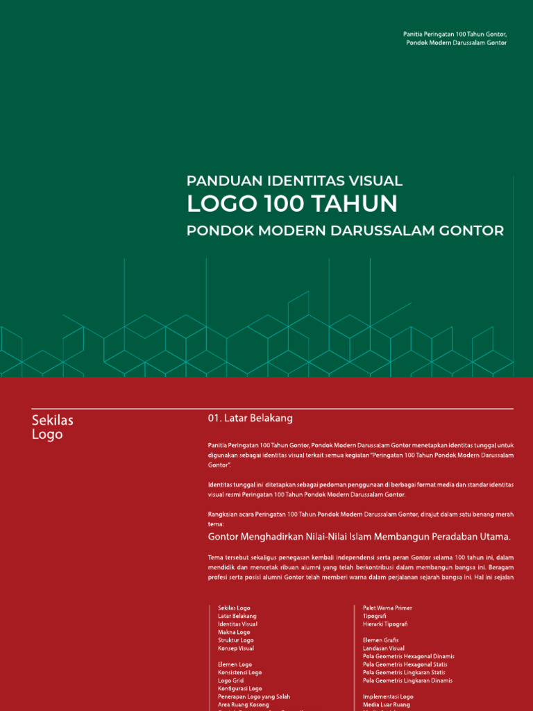 Panduan Logo 100 Tahun Gontor | PDF