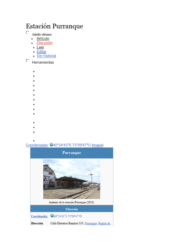 Estación Purranque | PDF