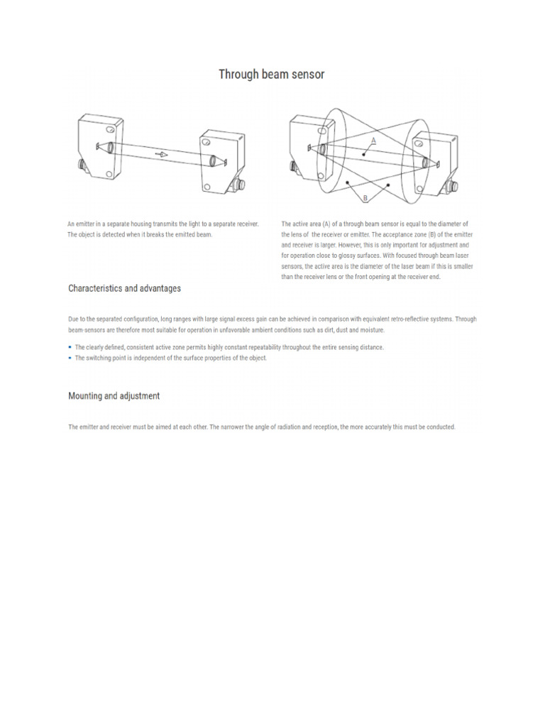 (Baumer) - Light-Barrier-Sensors-Working-Principle | PDF