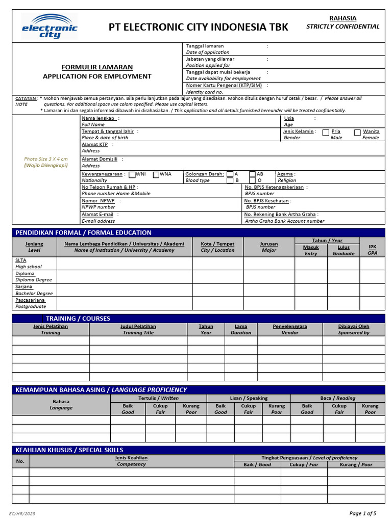 Application Form RSM - SM - EC 2023 | PDF