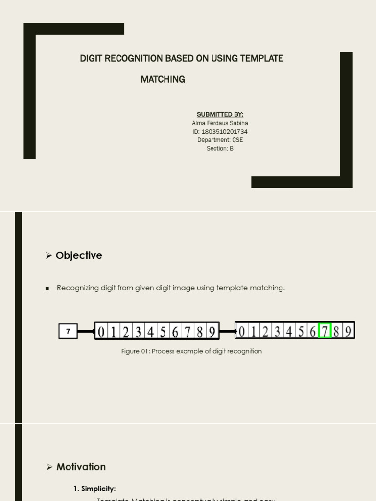 1734 - Digital Recognition Based On Using Template | PDF | Computer Vision | Computing