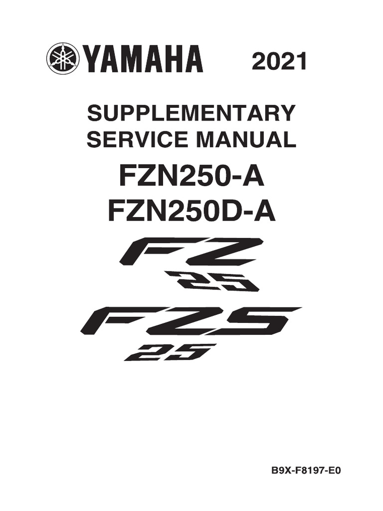 FZ 25 2021 | PDF | Anti Lock Braking System | Brake