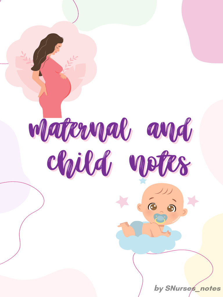 Maternal & Child Notes | PDF | Pregnancy | Childbirth