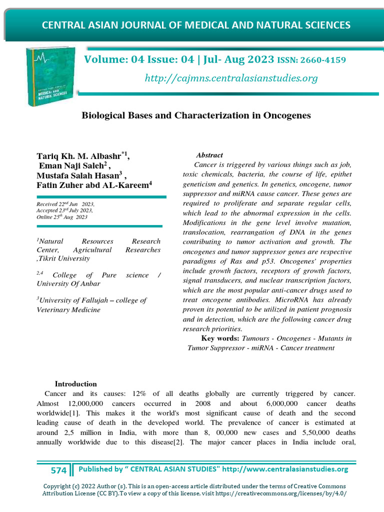 Biological Bases and Characterization in Oncogenes | PDF | Oncogene | Tyrosine Kinase