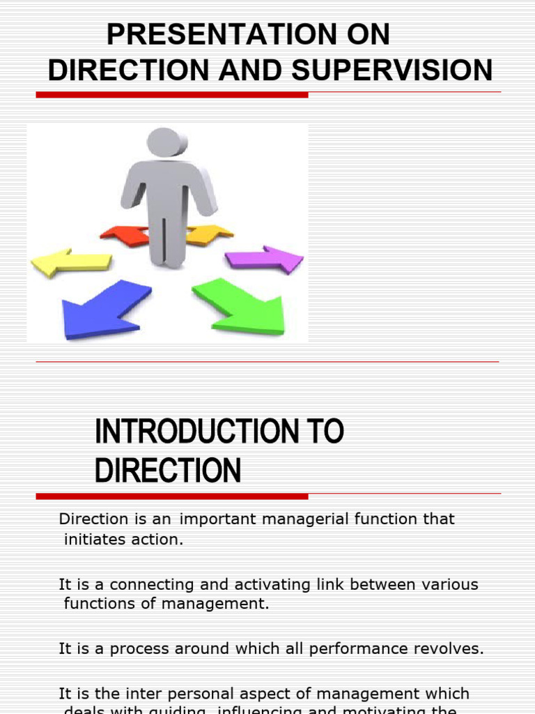 Introduction To Direction | PDF | Leadership | Goal