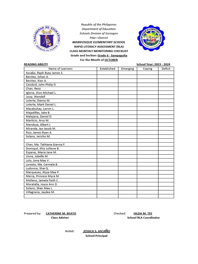 RLA-Grade 6 2023 | PDF | Reading (Process) | Learning Methods