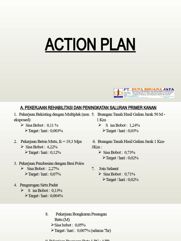 Action Plan | PDF | Sains & Matematika