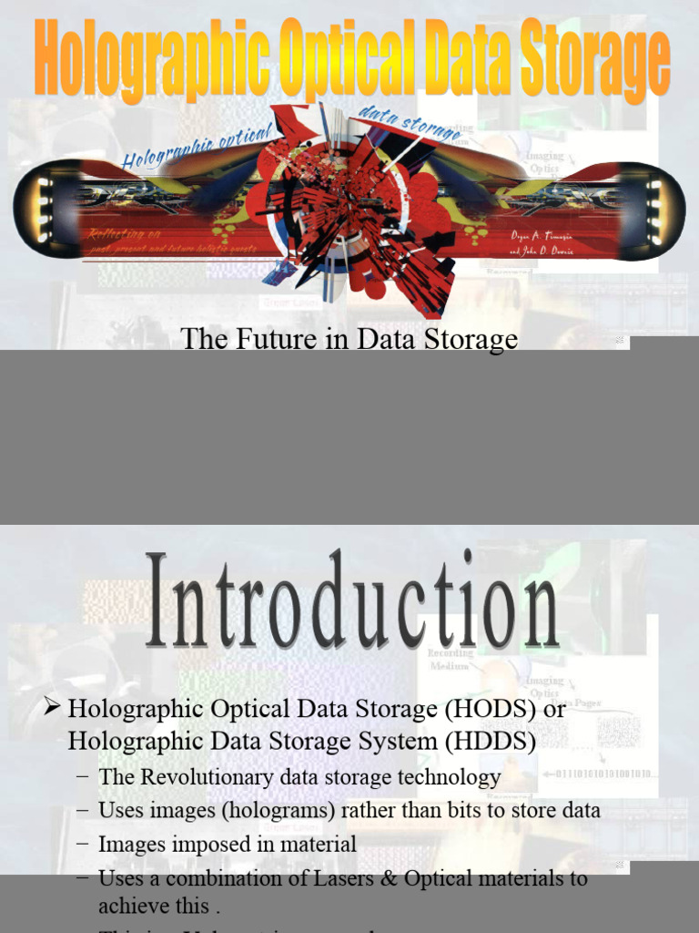 Holographic Optical Data Storage | PDF | Holography | Computer Data Storage