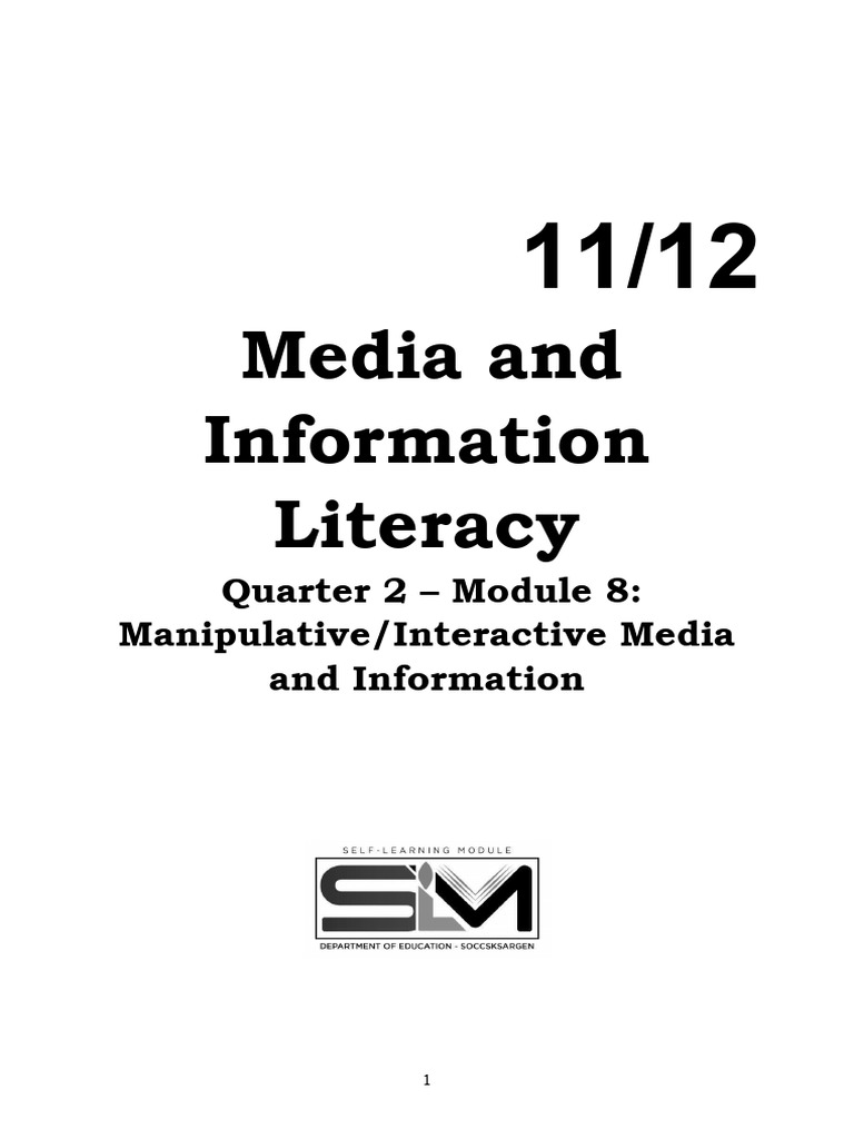Manipulative & Interactive Media & Information | PDF | Interactive ...
