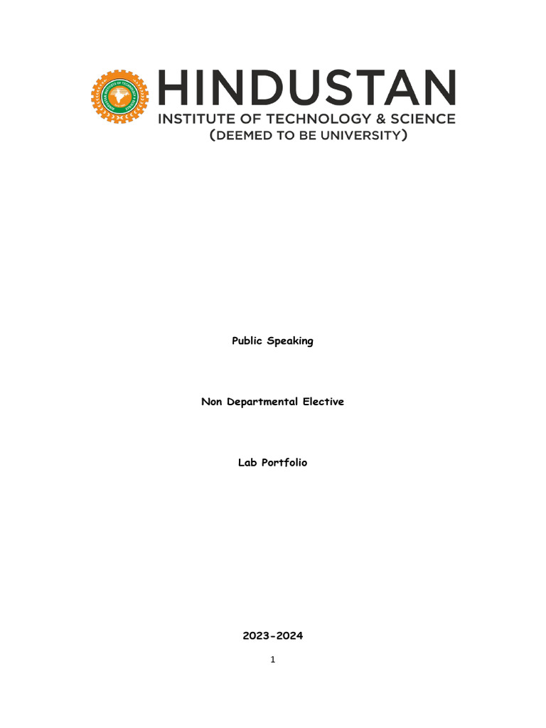 Public Speaking Lab Portfolio | PDF | Résumé | Leadership