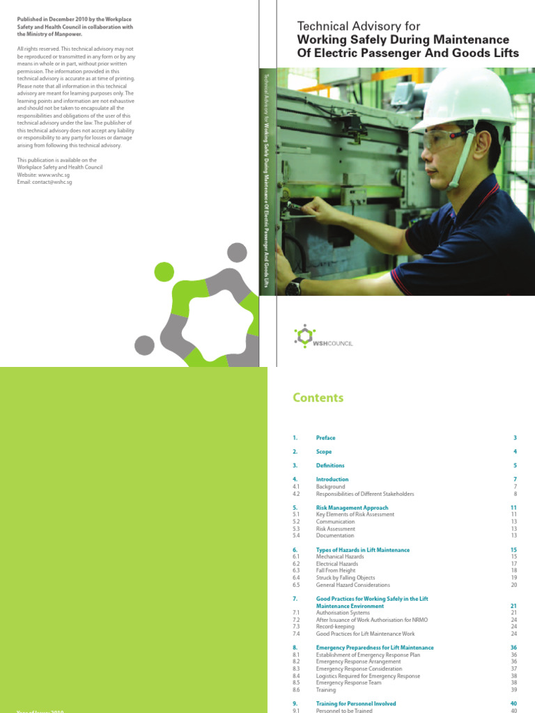 Passenger and Good Lift Maintenance | PDF | Elevator | Occupational ...