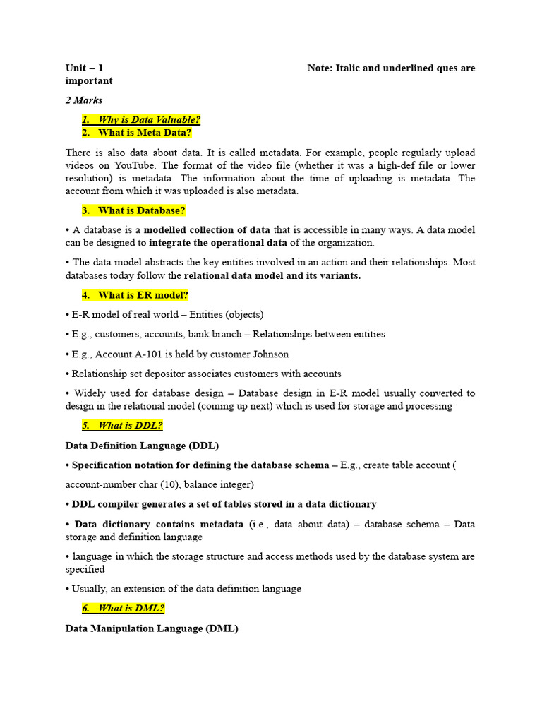 Data Warehousing & Data Mining - Study Material | PDF | Databases | Database Transaction