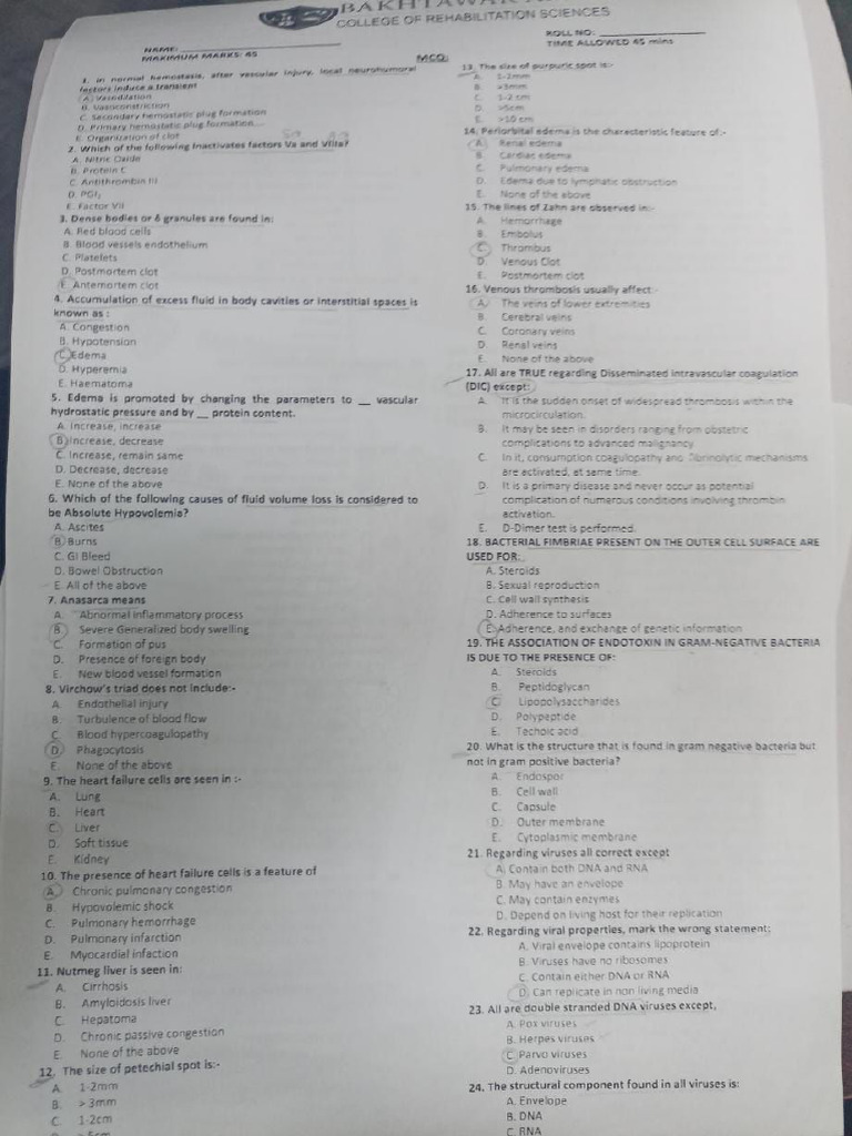 Patho Term Mcqs by T.qurat | PDF