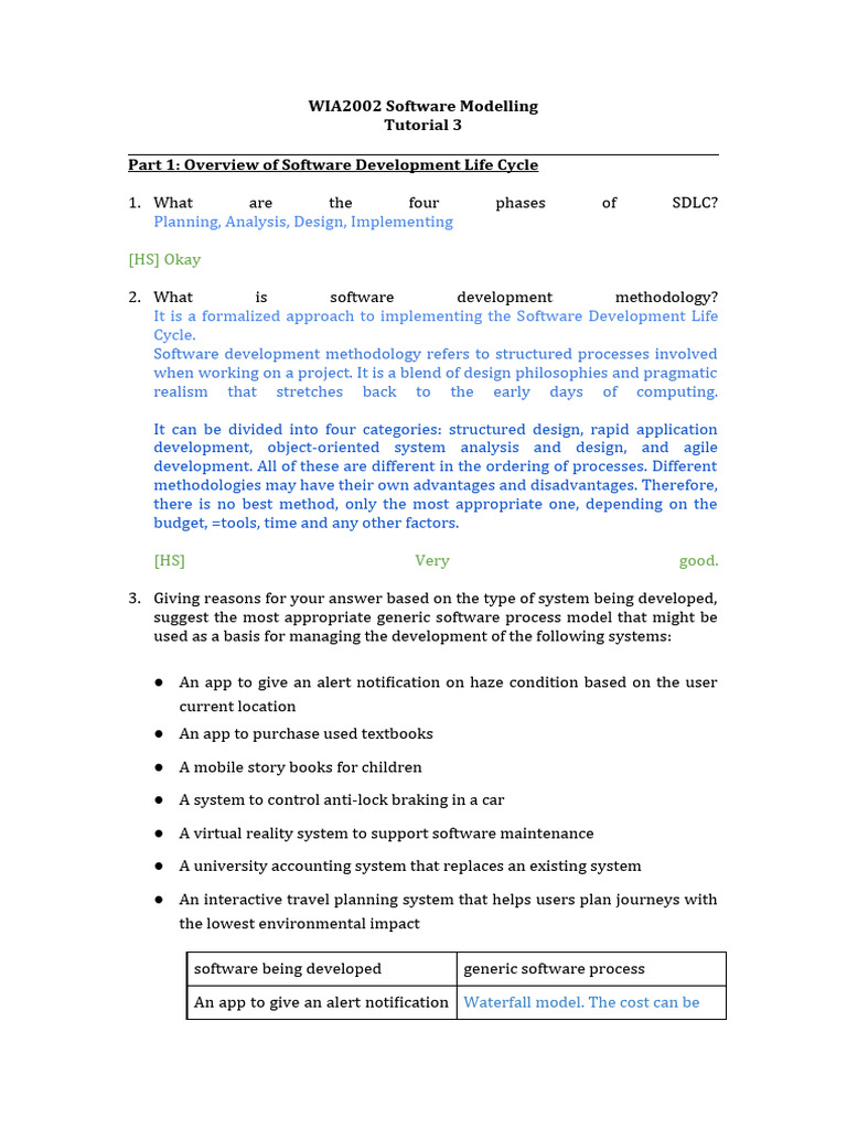 T-2002-03 - Tutorial 3 SDLC and UML Use Case (Part 1) | PDF | Software Development Process | Use ...