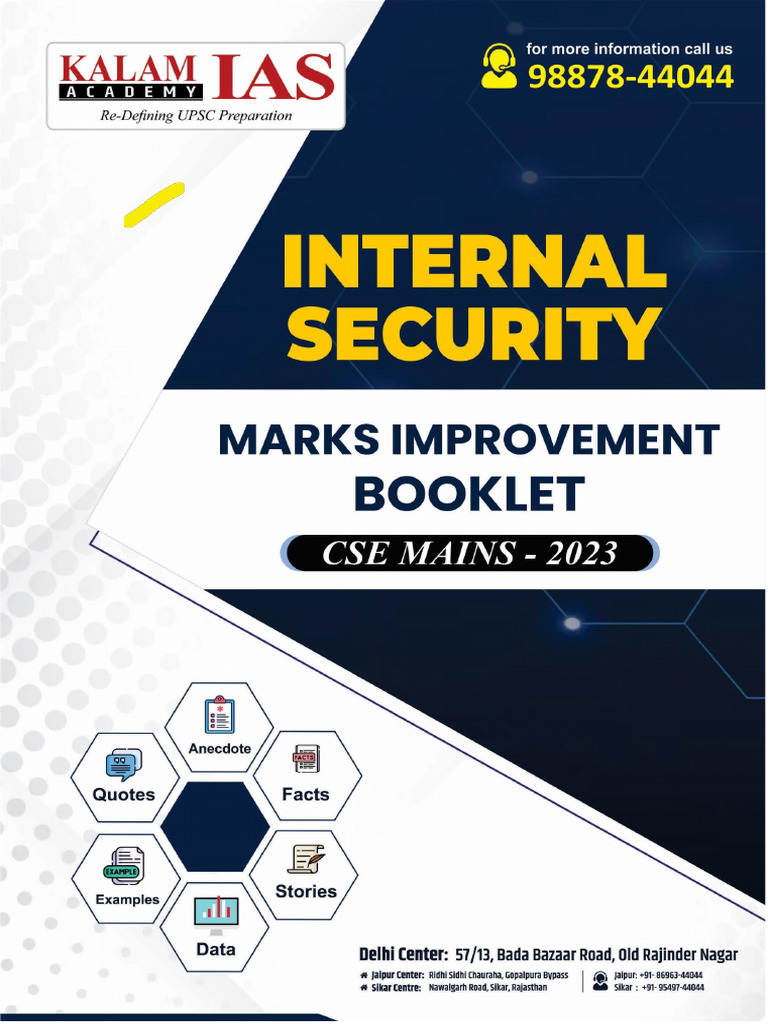 Internal Security MIB - 23 | PDF | Taliban | National Security