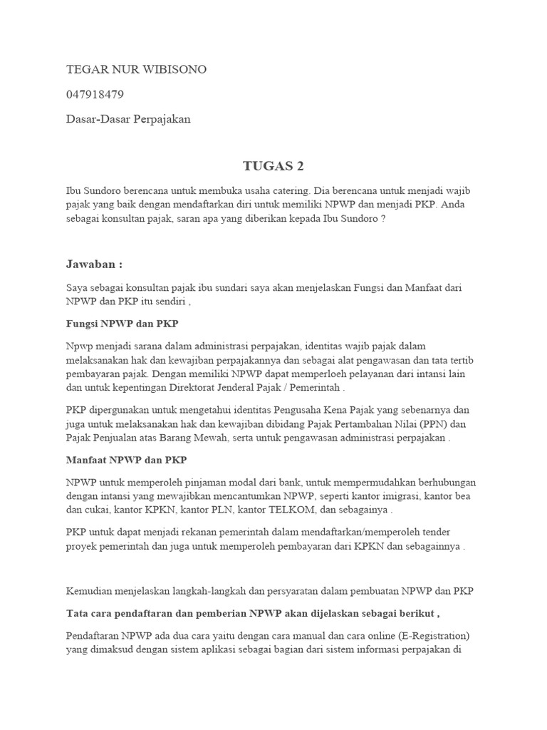 Tegarnurw Tugas2 | PDF